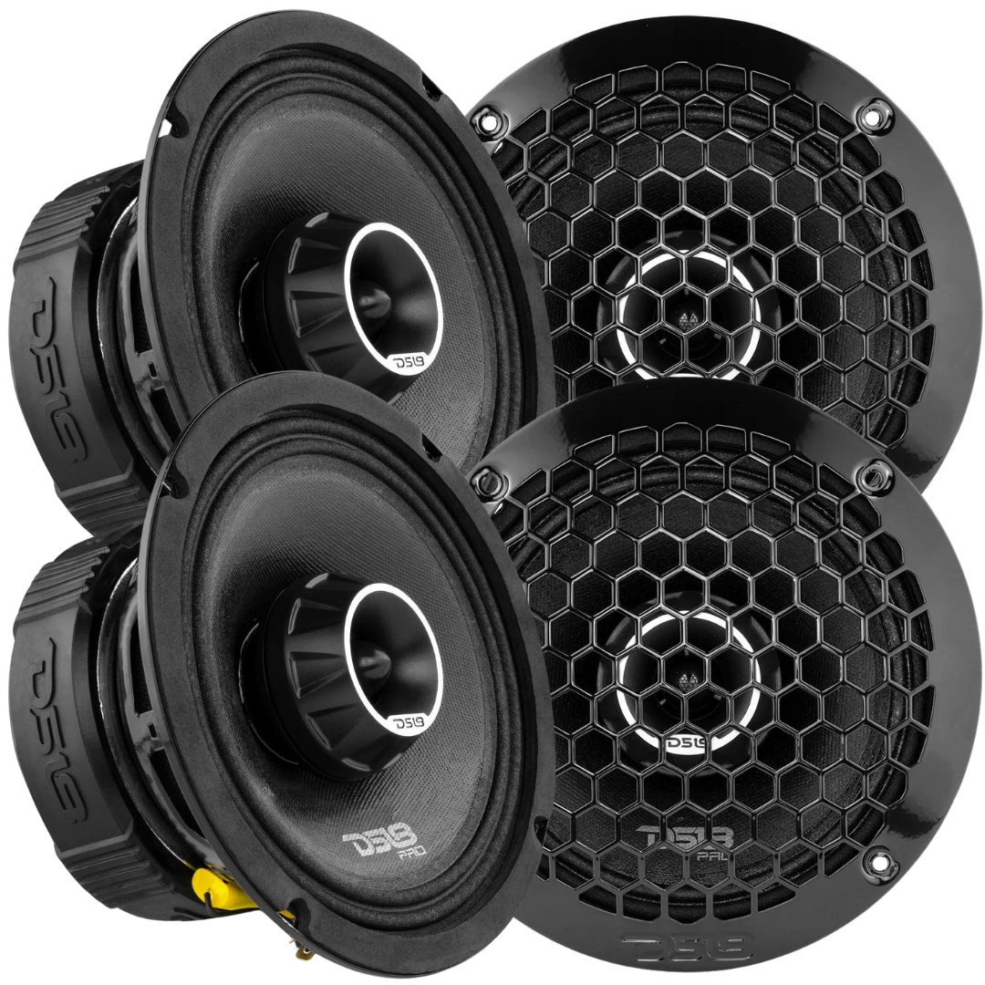 DS18 Combo 4x PRO-ZT6 6.5" 2-Way Coaxial Loudspeakers with Built-in Bu – DB's Car Audio