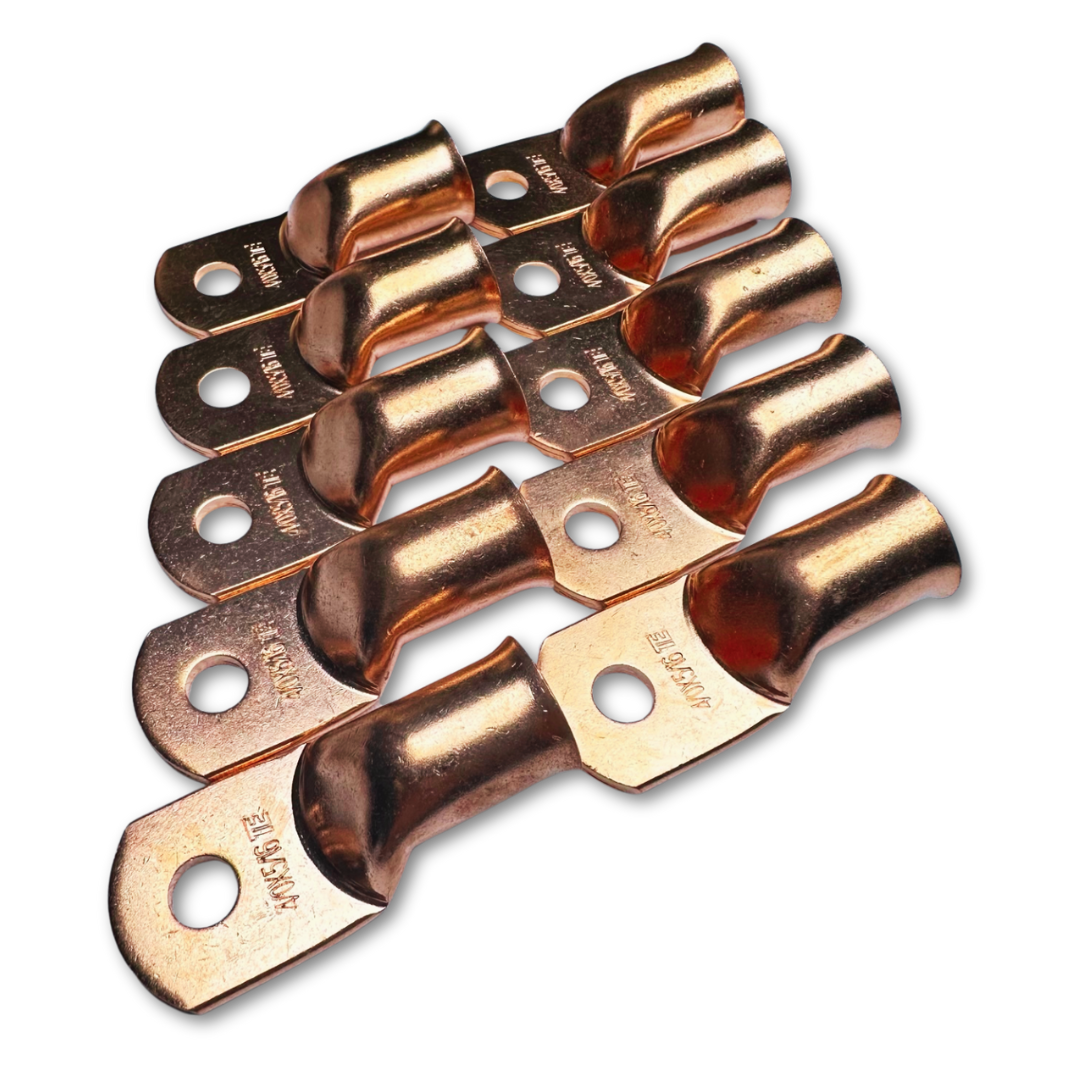 4/0 Gauge OFC Copper Ring Terminal Lug with 5/16" Hole - 10 Pieces - DB ...