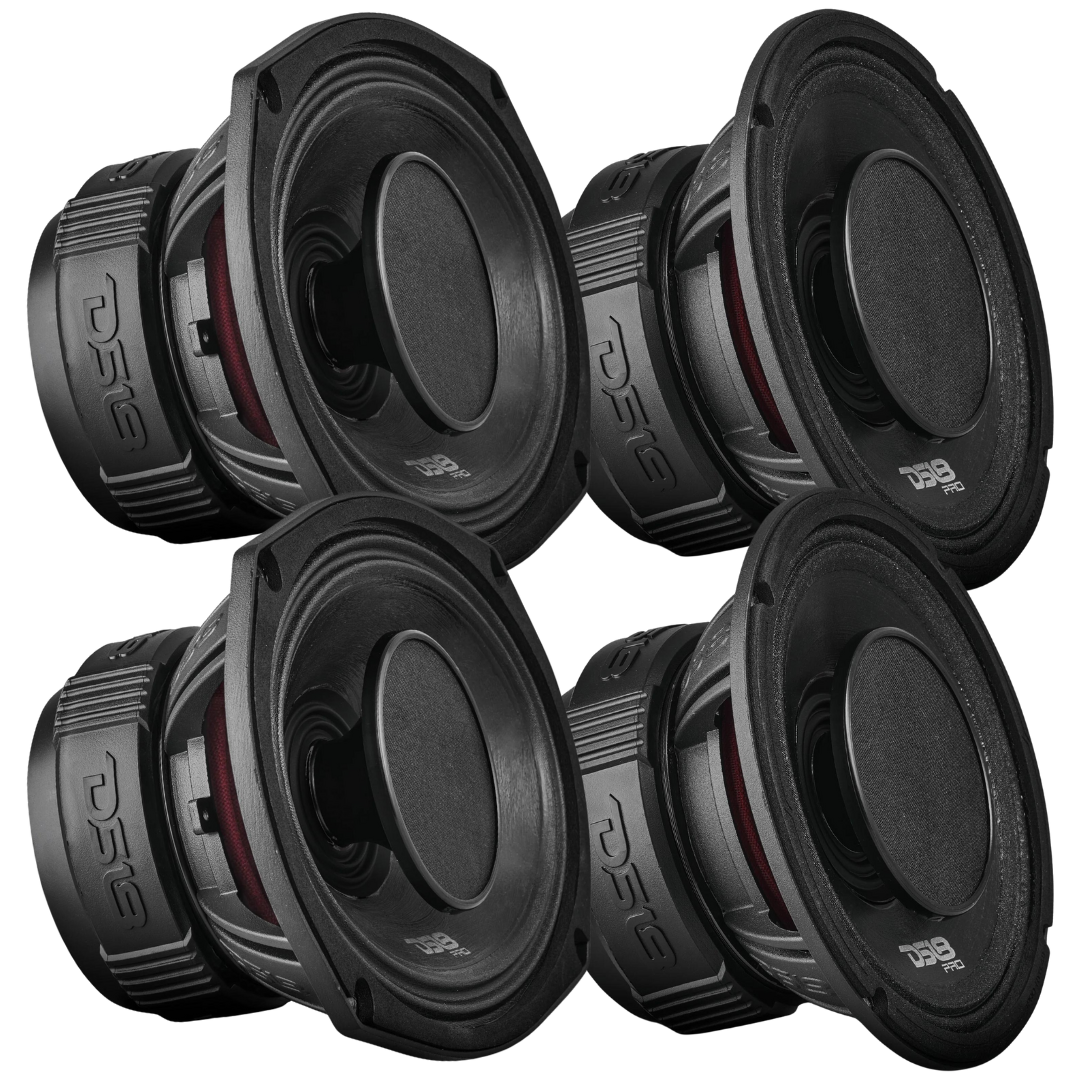 DS18 Combo 2x PRO-HY69.4B 6x9" + 2x PRO-HY6.4B 6.5" Full-Range 2-Way H ...