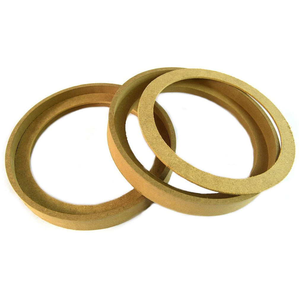 2x 8″ MDF Speaker Rings with Recess with Trim Bezels - 3/4″ Extension ...