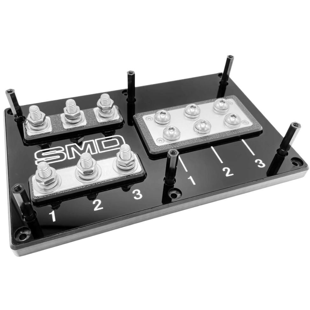 SMD 3 Slot ANL Fuse & Distribution Block with Polished Aluminum ...