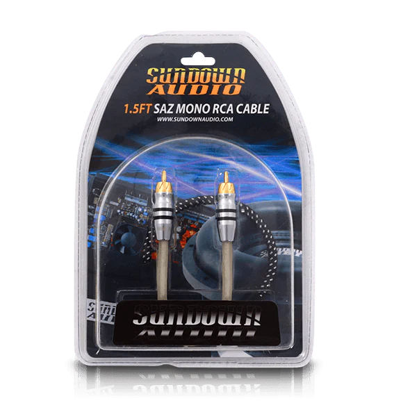 Sundown Audio SAZ Series 1.5 Foot 1-Channel Interconnect Rca Signal Ca ...